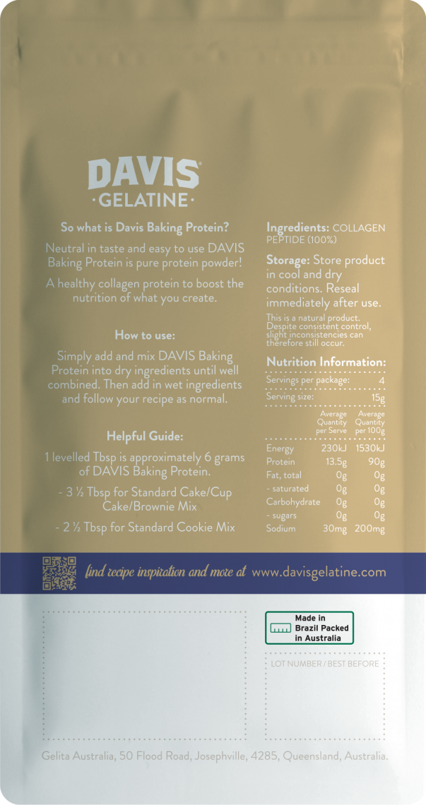 Davis Baking Protein POWDER - Davis Gelatine